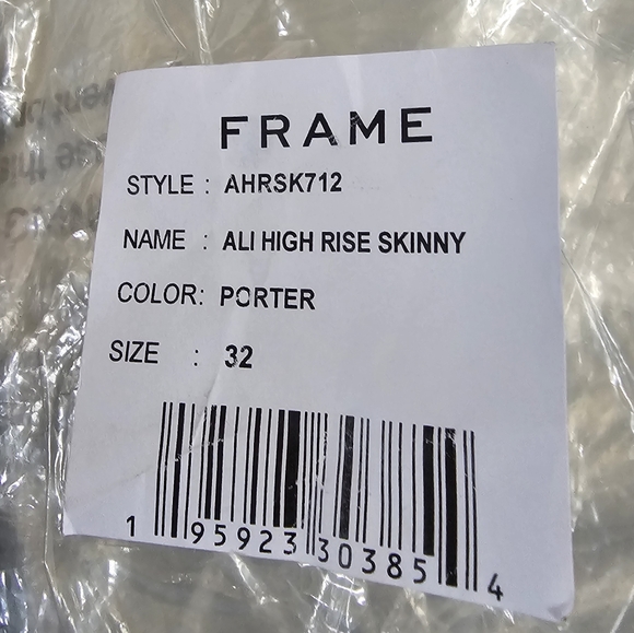 Frame Denim | Jeans | Frame Ali High Rise Skinny Jeans In Porter Size ...